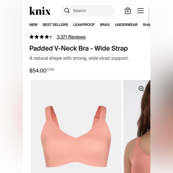 knix | Intimates & Sleepwear | Knix Padded V Neck Bra | Poshmark